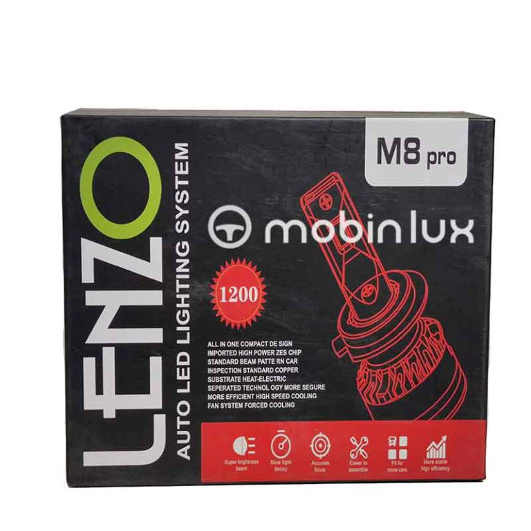 هدلایت لنزو مدل M8 pro پایه H4 با گارانتی یکساله | فروشگاه مبین لوکس